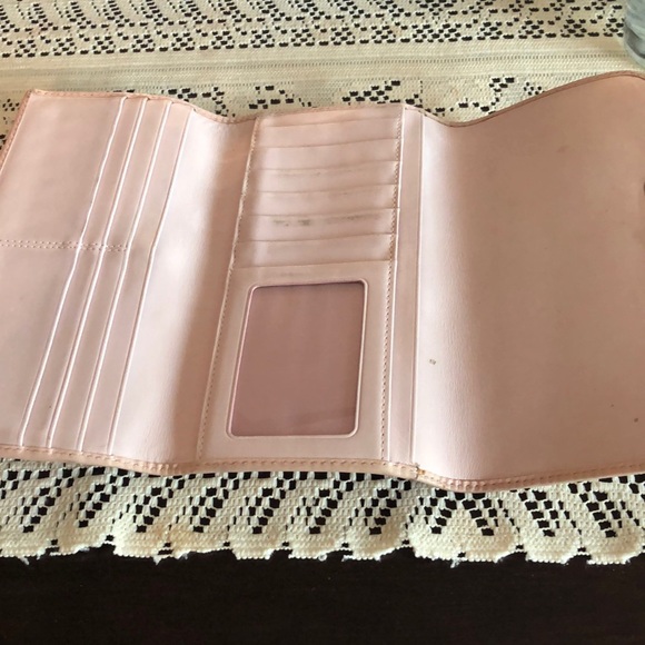 Coach | Bags | Coach Pale Pink Trifold Wallet | Poshmark
